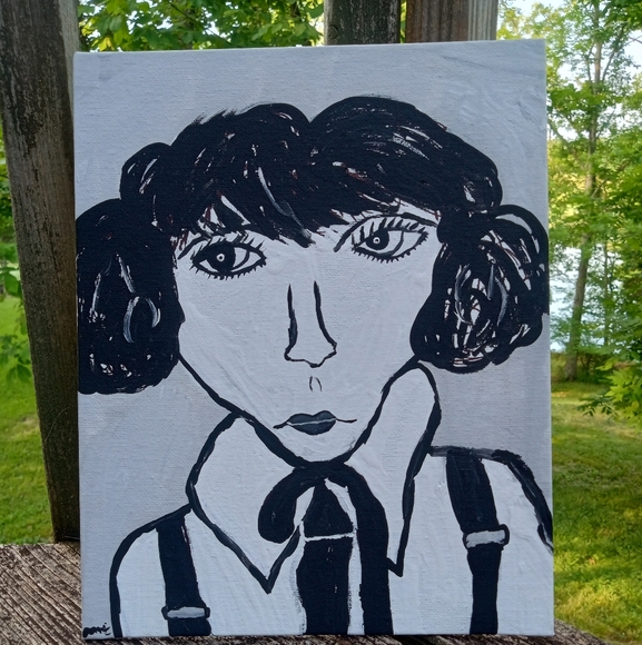 Hand Crafted | Art | 92s Actor Portrait Painting Folk Art Painting Home ...